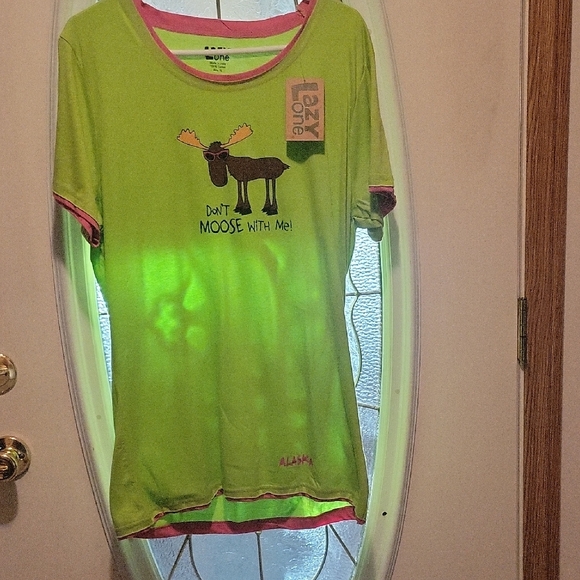 Lazy One | Intimates & Sleepwear | Lazy One Kids Moose Tee Lime Green ...